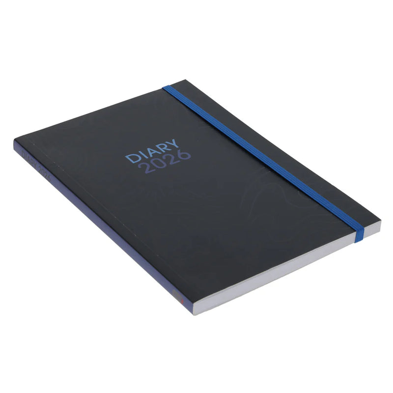 2026 A5 Diary - Daily Planner - Blue & Navy
