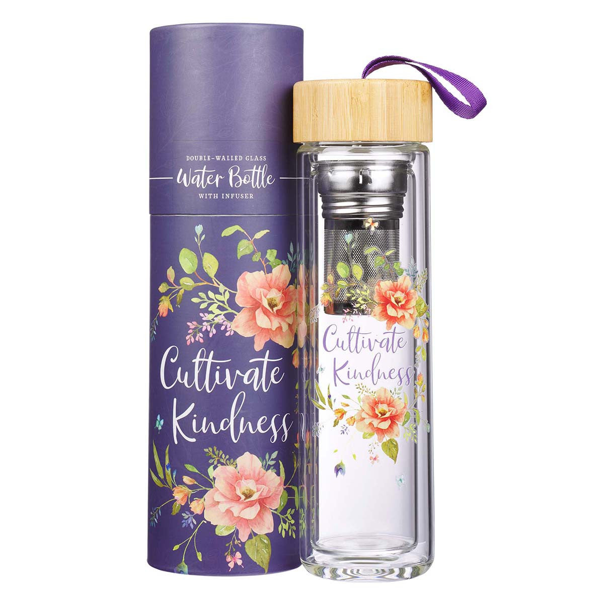 Water Bottle Glass-Cultivate Kindness